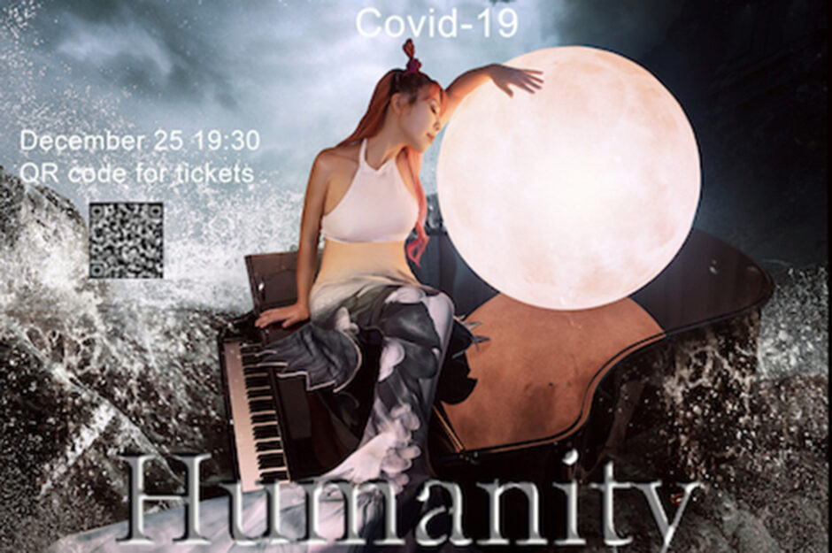 Transforming into a mermaid pianist, an intermedia concert with global ...